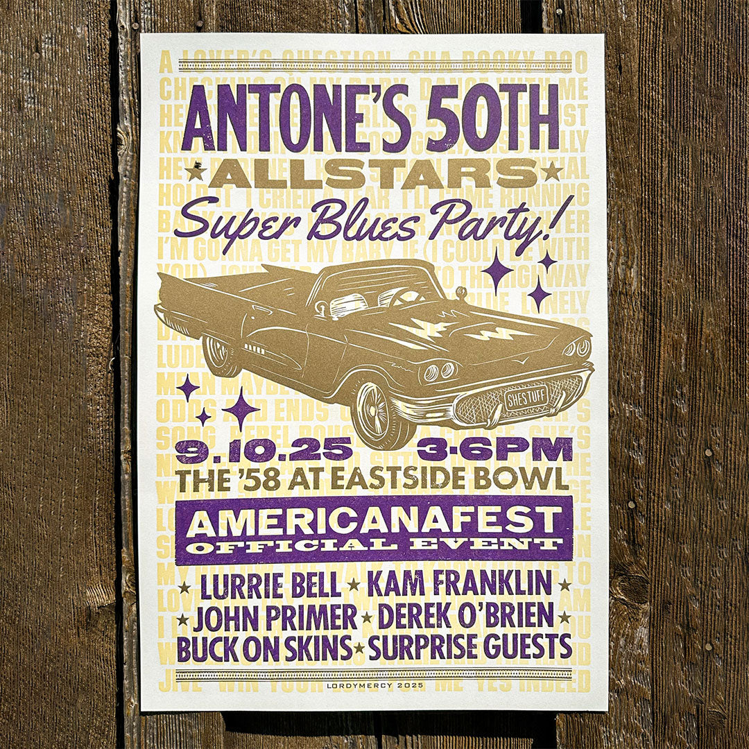 Antone's 50th Americana Fest Poster – Big Henry's Vinyl & Gifts